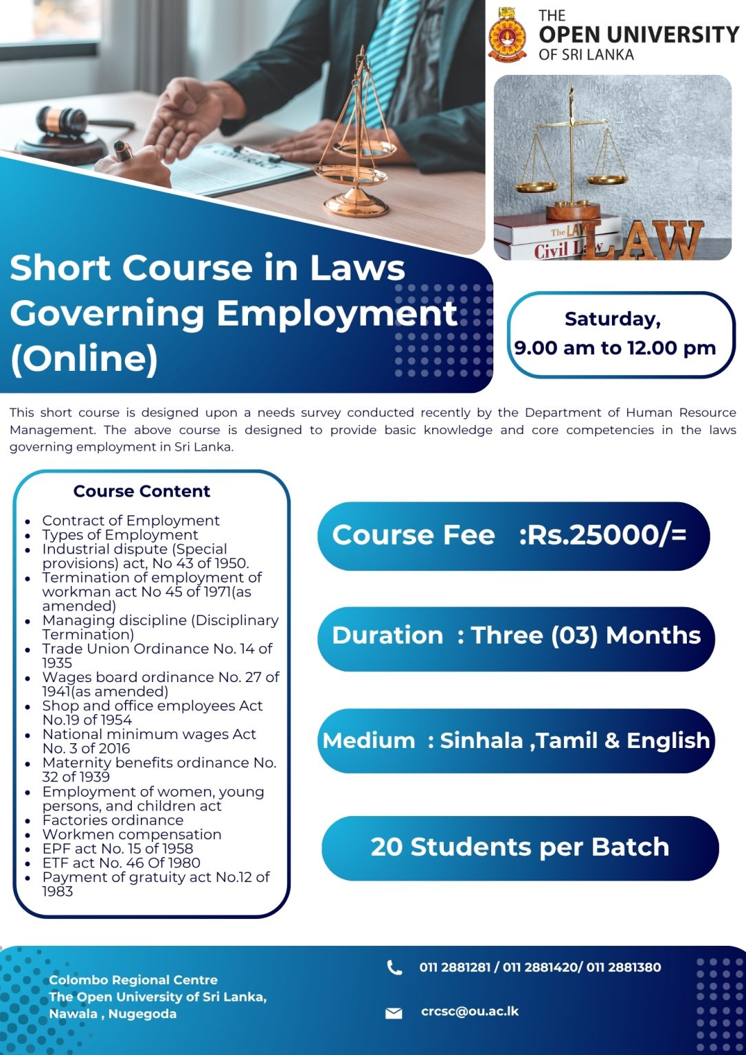 Short course in Graphic Designing (Online) – The Open University of Sri ...