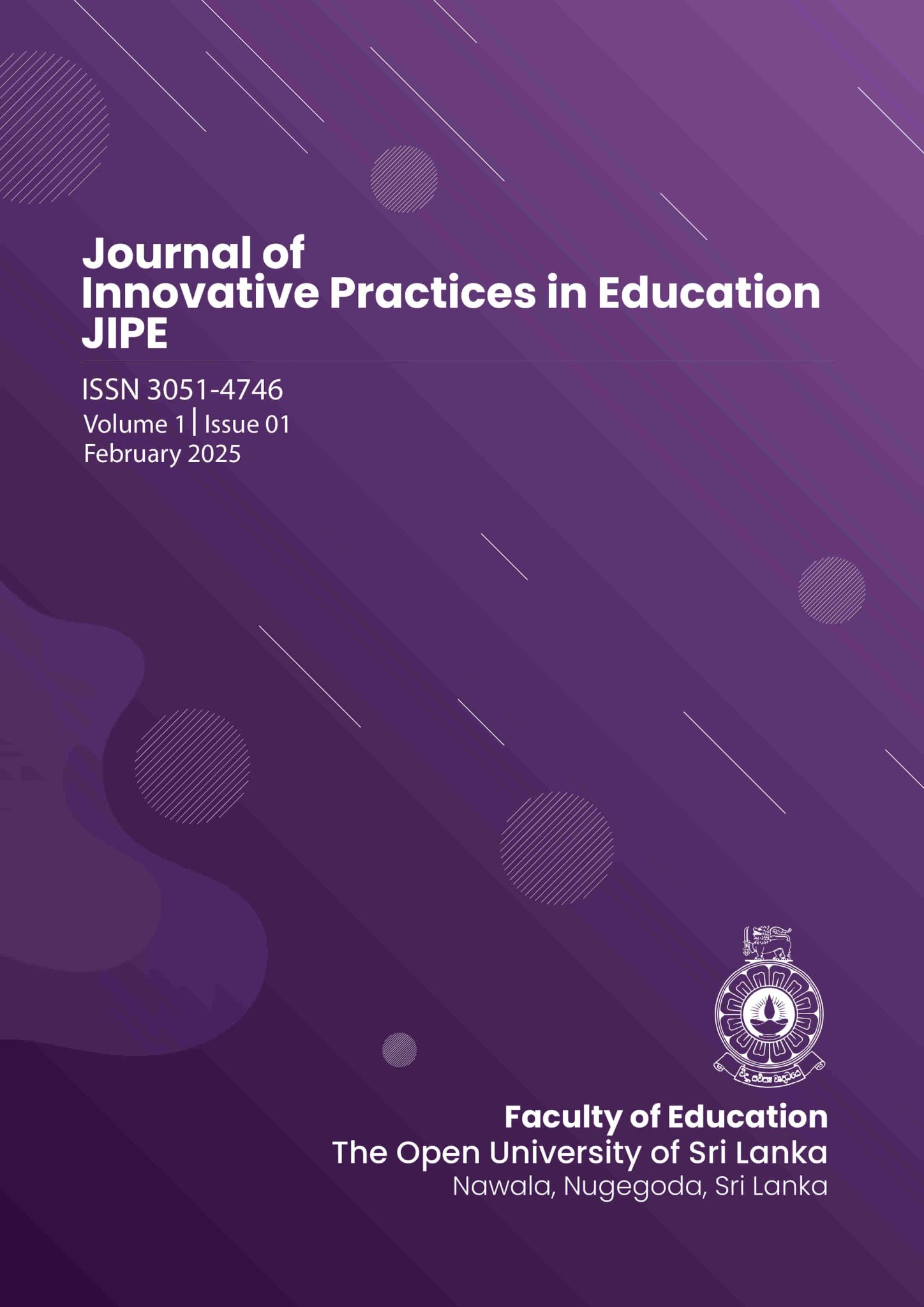 Journal of Innovative Practices in Education – The Open University of ...
