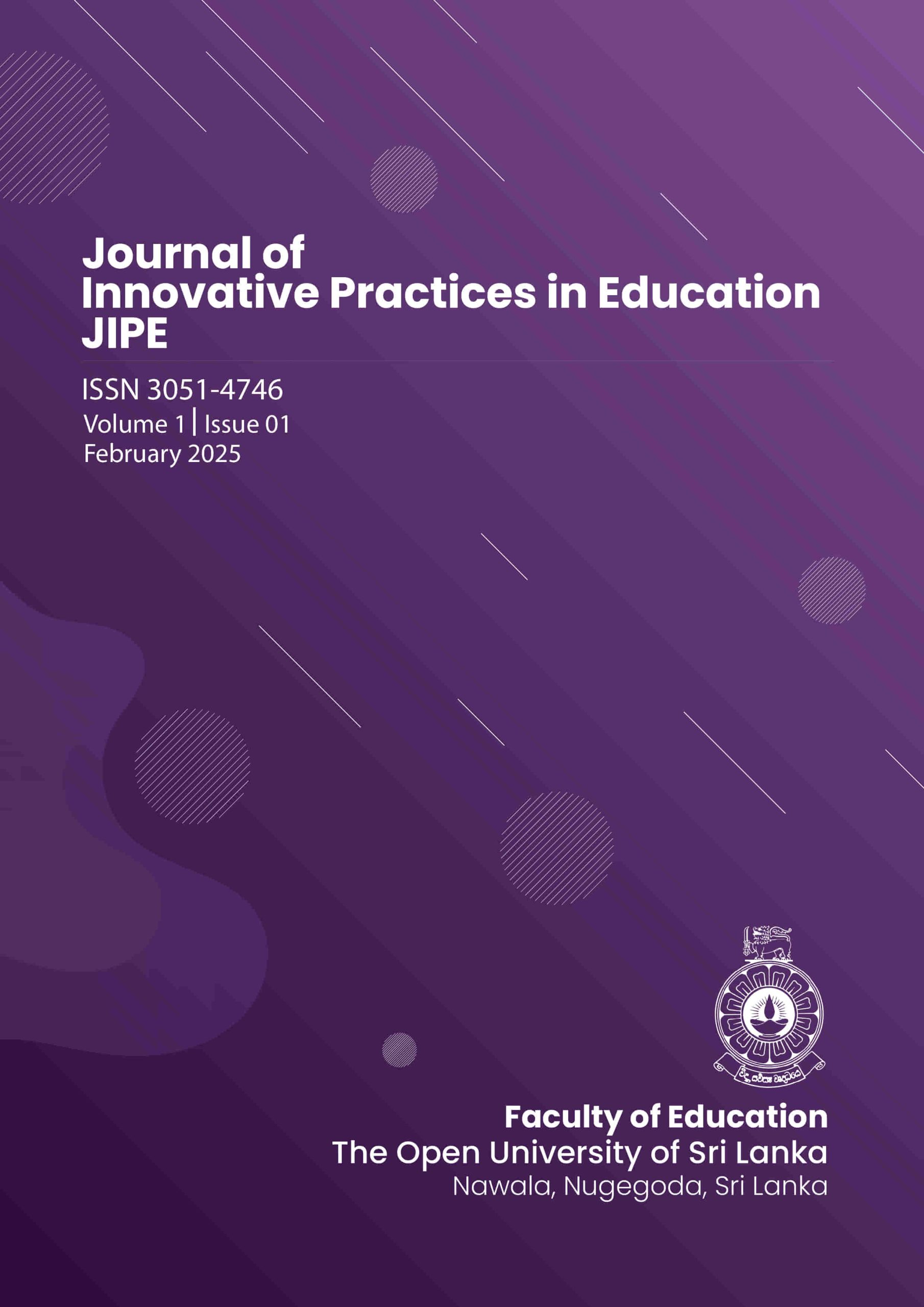 Journal of Innovative Practices in Education – The Open University of ...
