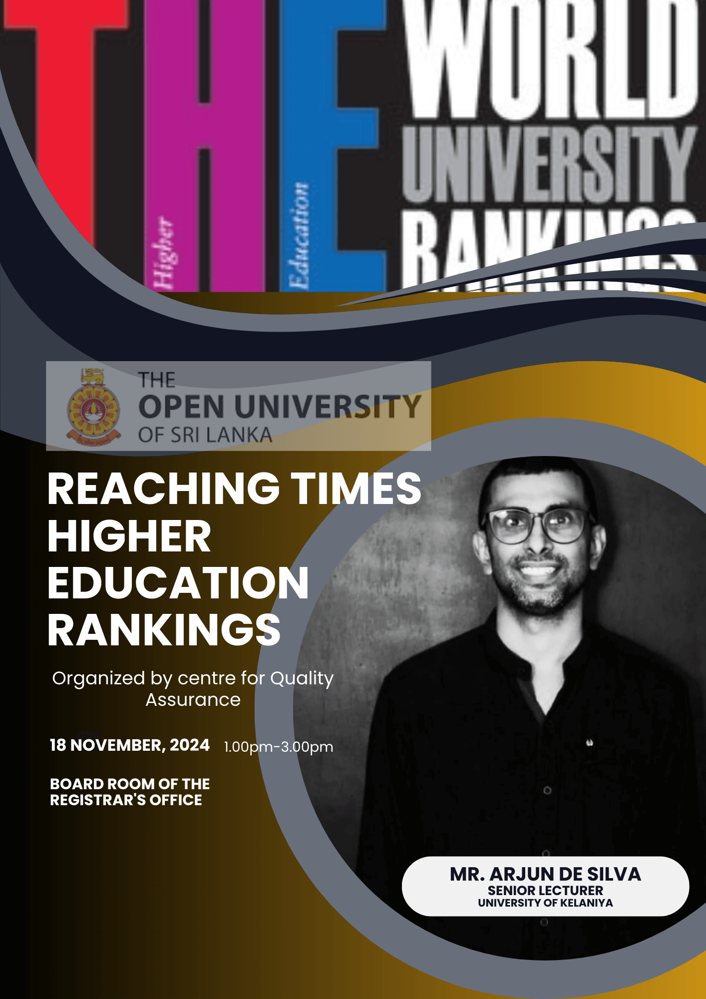 Awareness program on Reaching Times Higher Education Ranking – The Open ...