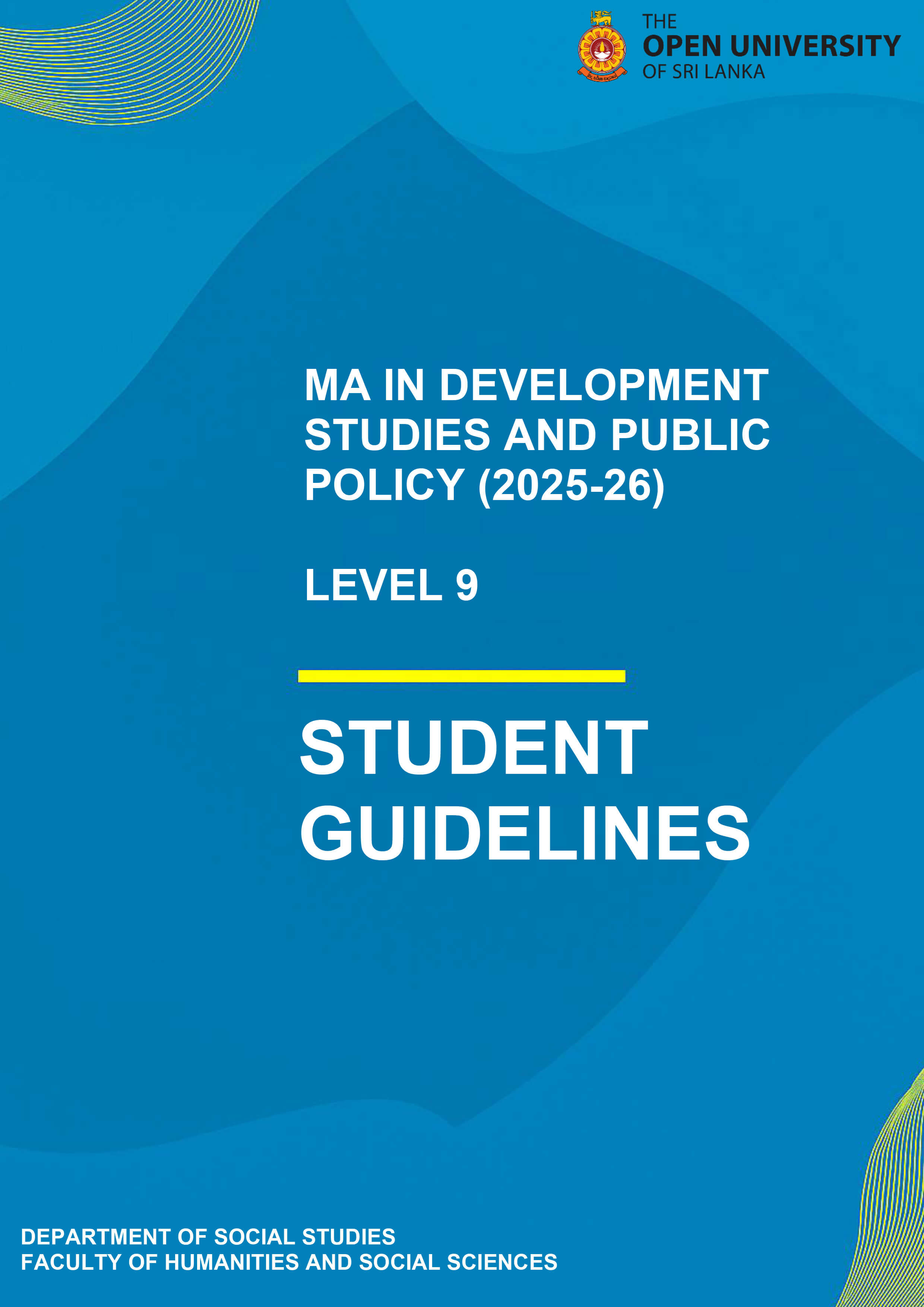 Dept. of Social Studies – The Open University of Sri Lanka