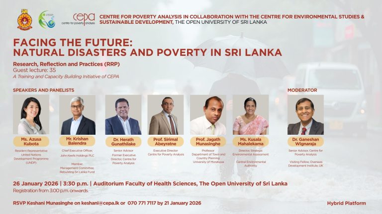 Facing the Future – Natural Disasters and Poverty in Sri Lanka – The ...