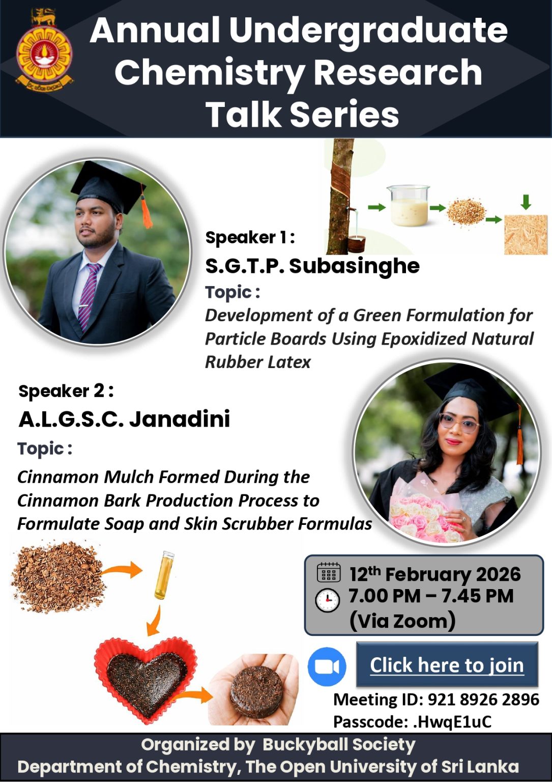 Annual Undergraduate Chemistry Research Talk Series – 2 – The Open ...